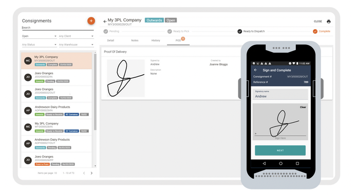 New Features : POD + Sign on Glass + More Widgets | Consignly